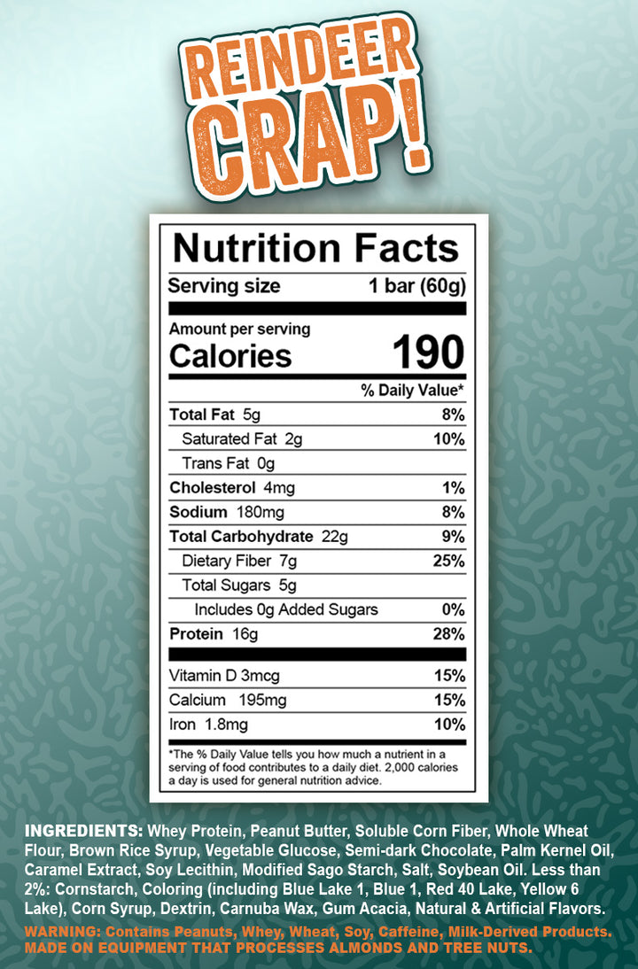 Reindeer Crap - 6 Bars – Dive Bar Nutrition