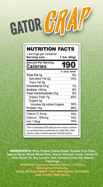 Gator Crap - 6 Bars – Dive Bar Nutrition