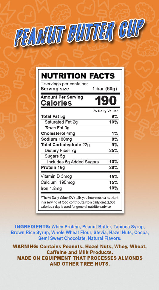 PEANUT BUTTA CUP - 6 BARS – Dive Bar Nutrition
