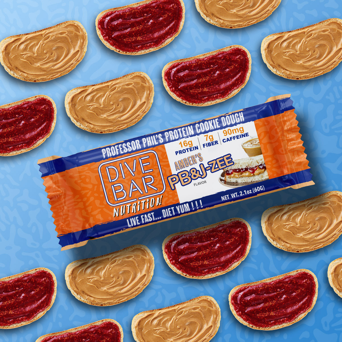 Amber's PB & J-ZEE - 6 Bars – Dive Bar Nutrition