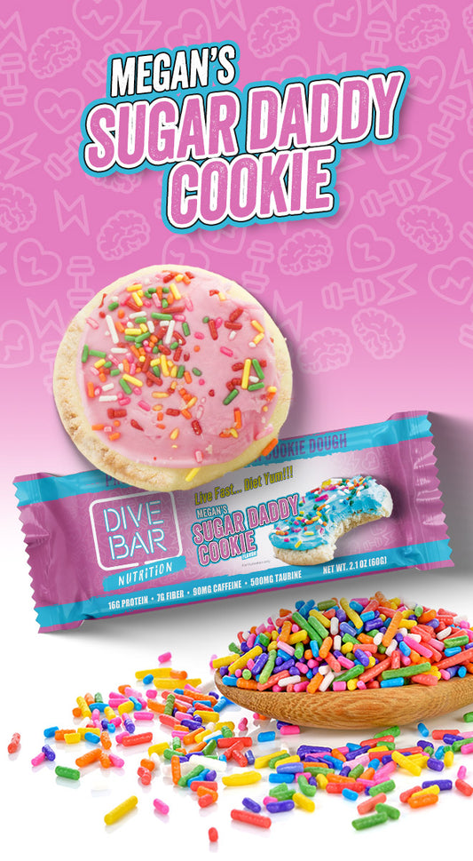 Megan's Sugar Daddy Cookie - 6 bars – Dive Bar Nutrition